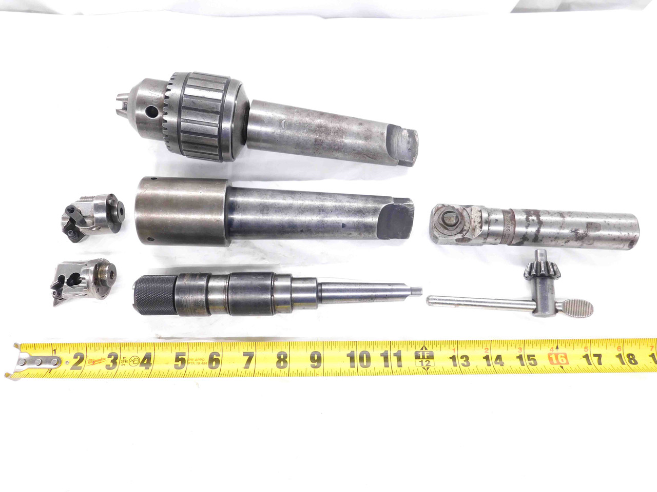 6pcs ASSORTED TOOLING LOT FOR PARTS DRILL CHUCK TOOL HOLDER BORING BAR ...