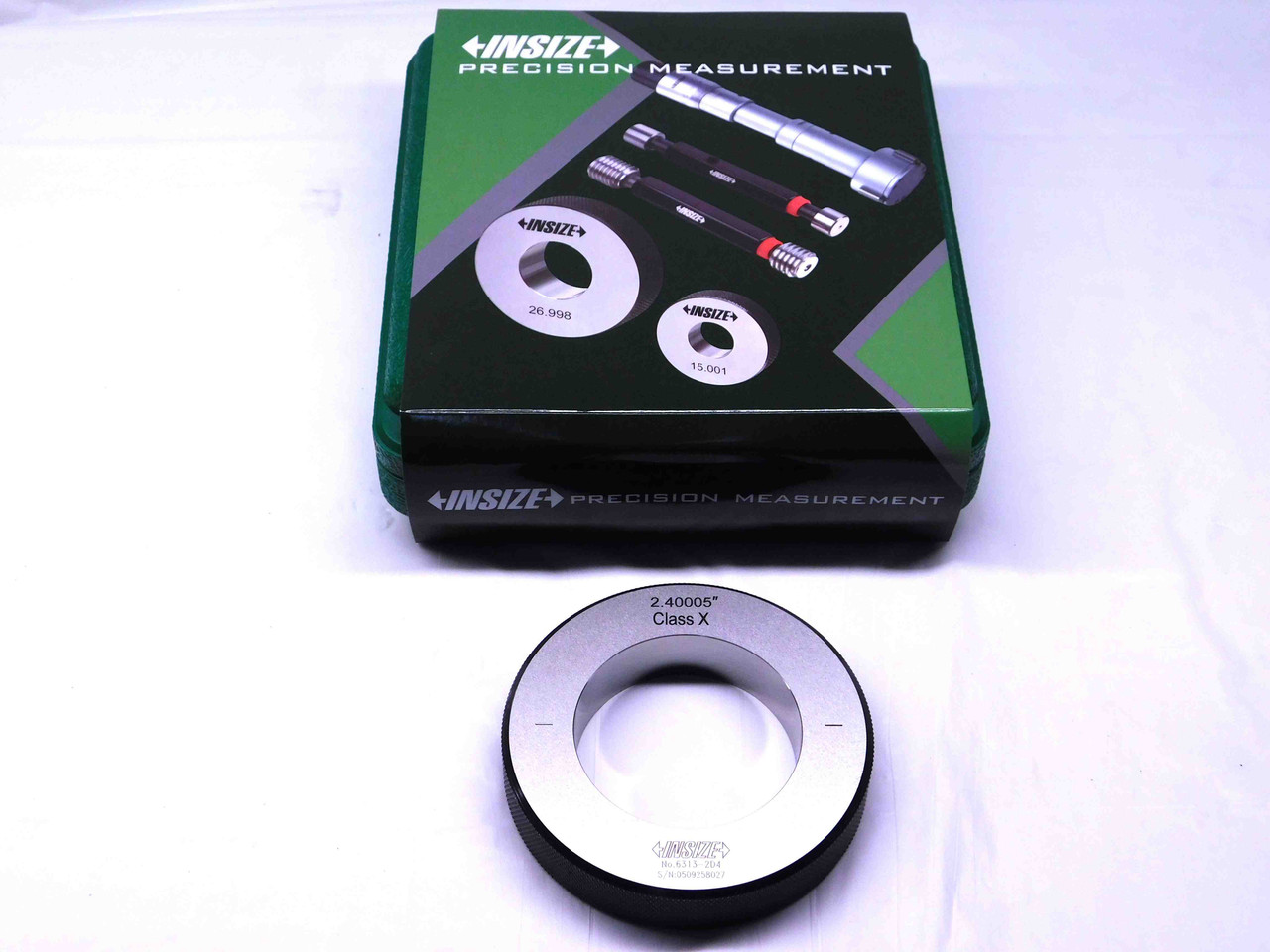 INSIZE 2.5000 CLASS X MASTER PLAIN BORE SETTING RING GAGE 63.500 mm ...
