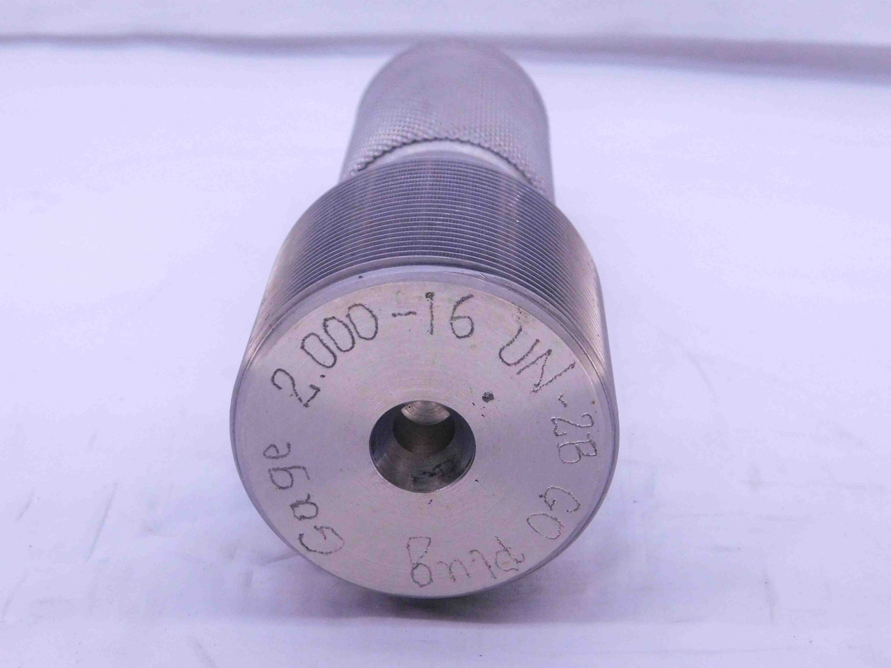 SHOP MADE 2" 16 UN 2B THREAD PLUG GAGE 2.0 2.00 2.000 2.0000 GO ONLY ...