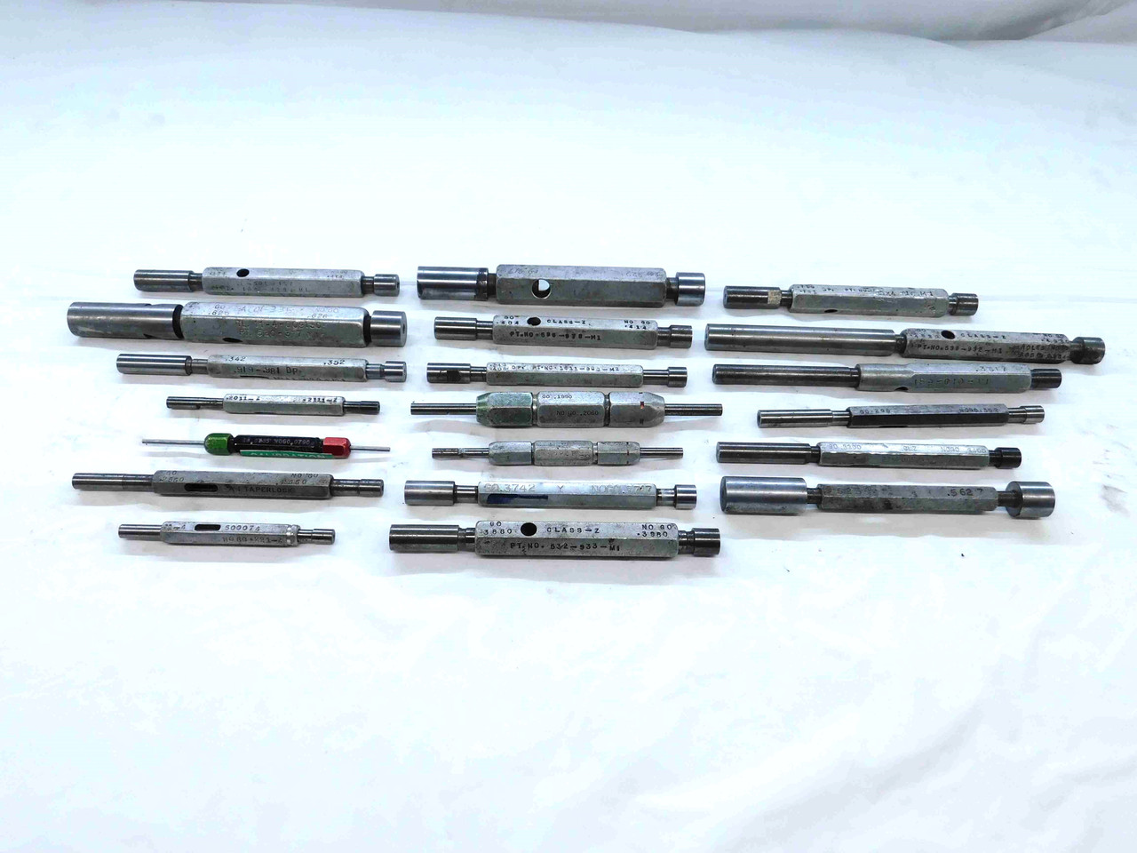 20pcs LOT OF ASSORTED PIN PLUG GAGES GO NO GO HANDLES INSPECTION CHECK ...