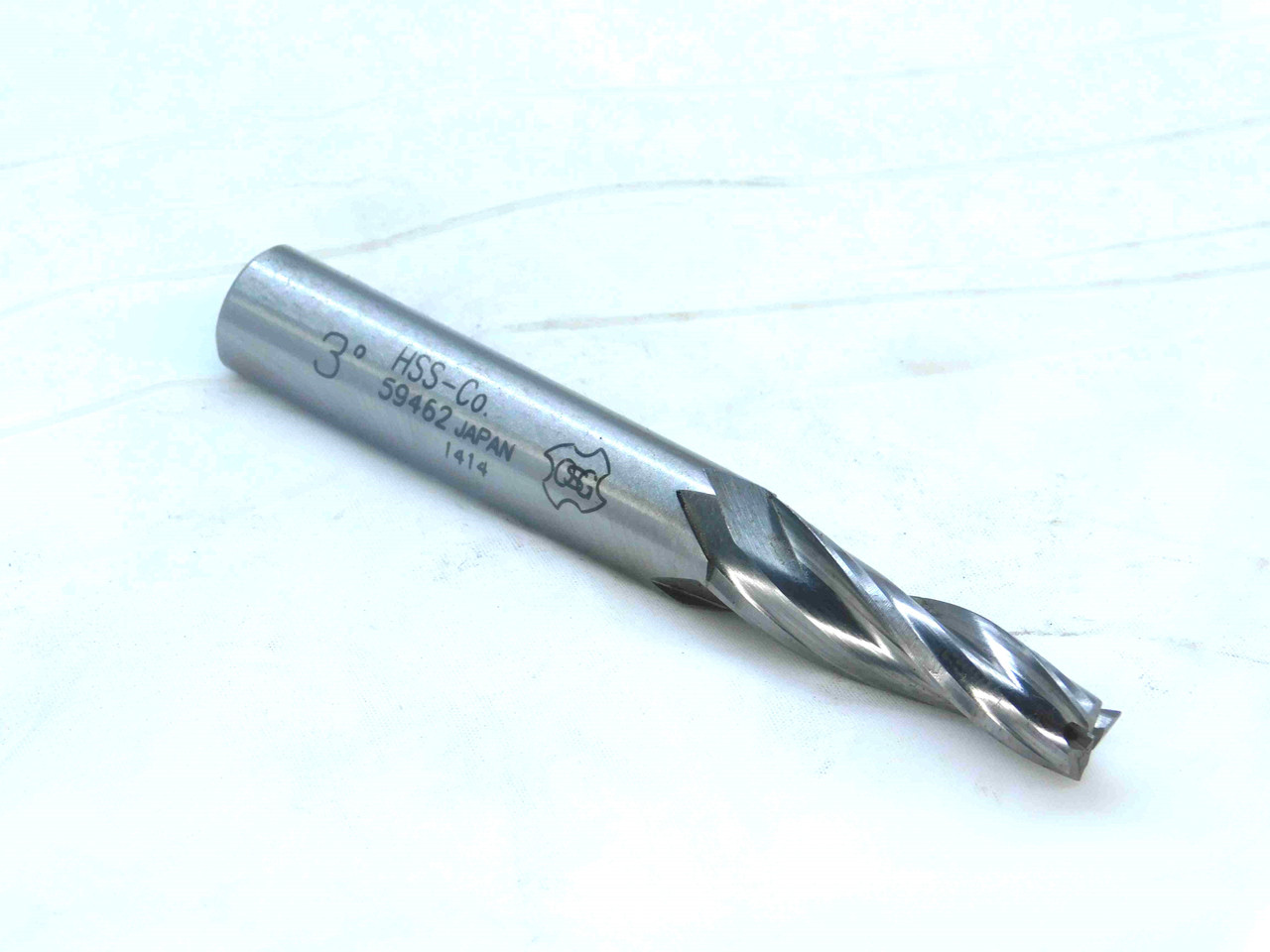OSG 1/4 - 3/8 O.D. 1 1/8 LOC 3 DEG TAPERED HSS END MILL 3/8 SHANK 3 ...