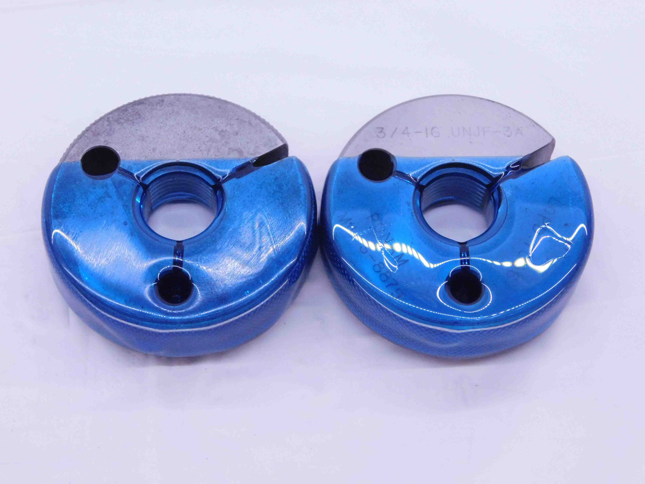 3/4 16 UNJF 3A THREAD RING GAGES .75 .750 .7500 GO NO GO P.D.'S = .7094 ...