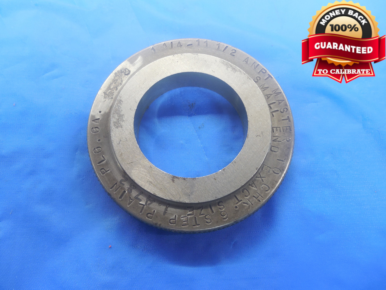 1 1/4 11 1/2 ANPT 6 STEP REFERENCE PIPE THREAD RING GAGE 1.25 FOR 6 ...