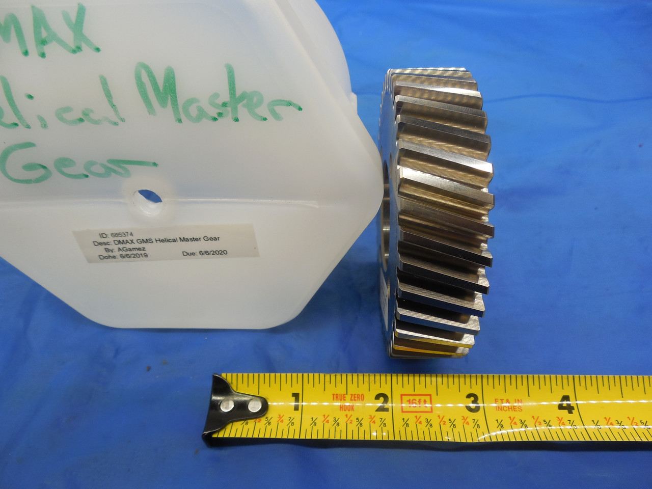 NEW GLEASON DMAX GMS HELICAL MASTER GEAR GAGE NT 38 TOOTH PA 14.5 17 ...