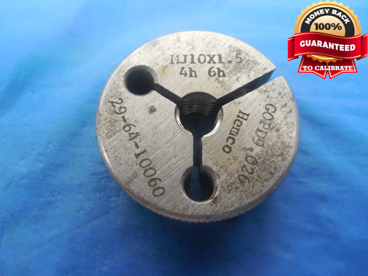 MJ10 X 1.5 4h6h Thread Ring Gage | DW9667BU | M & J Tooling LLC