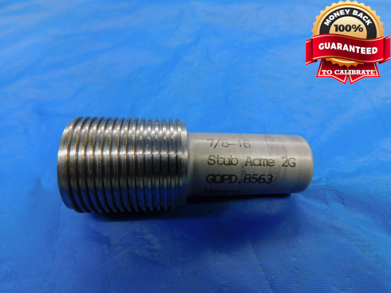 7/8 16 STUB ACME 2G Thread Plug Gage | DW10854BU | M & J Tooling LLC