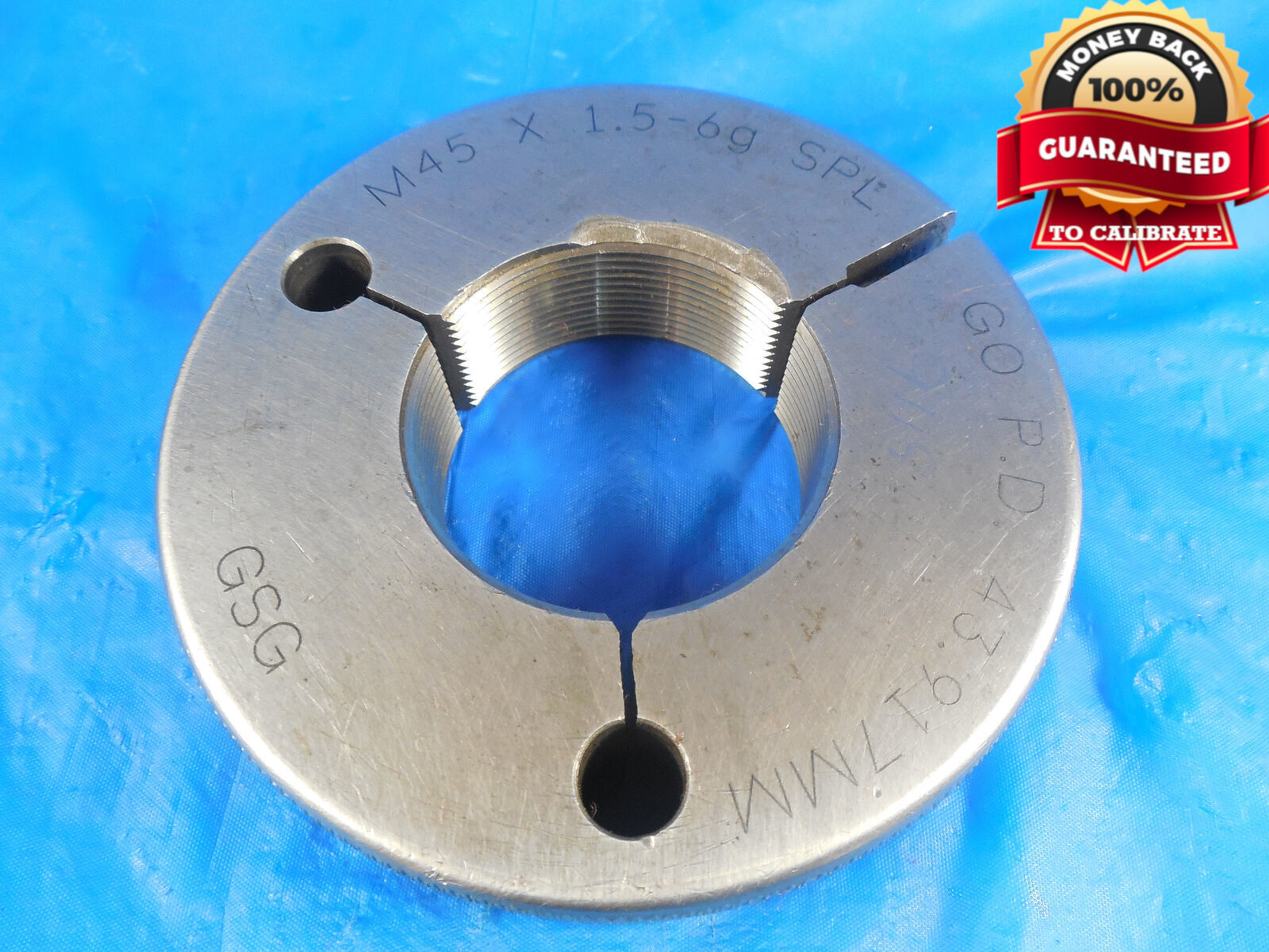 BUDGET M45 X 1.5 6g SPECIAL Thread Ring Gage | JF1754MW | M & J Tooling LLC