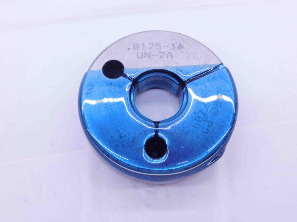13/16 16 UN 2A THREAD RING GAGE .8125 GO ONLY P.D. = .7704 INSPECTION ...