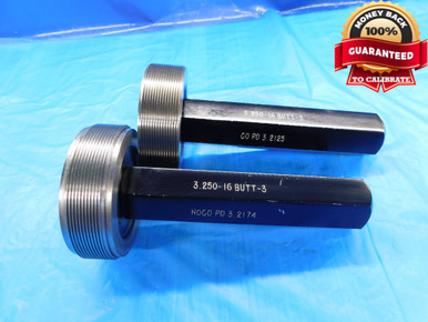 3 1/4 16 BUTT 3 BUTTRESS Thread Plug Gage | DW19608BY2 | M & J Tooling LLC