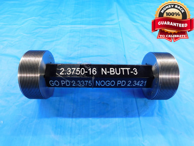 2 3/8 16 N BUTT 3 BUTTRESS Thread Plug Gage | DW19614BY2 | M & J ...