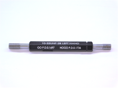NEW 10 32 UNF 2B LEFT HAND Thread Plug Gage | JF3947MJ | M & J Tooling LLC