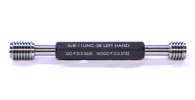 NEW 5/8 11 UNC 2B LEFT HAND Thread Plug Gage | JF3953MJ | M & J Tooling LLC