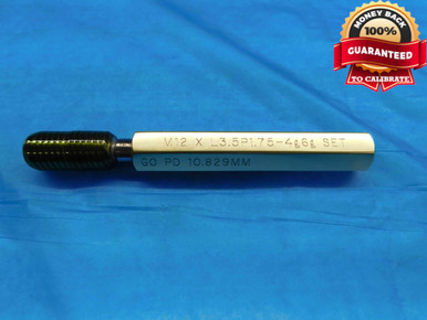 M12 X 1.75 4g6g DOUBLE LEAD SET Thread Plug Gage | DW21742LVR | M & J ...