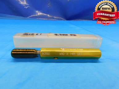 M10 X 1 6h VERMONT SET Thread Plug Gage | DW22546RD | M & J Tooling LLC