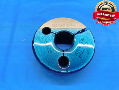 M20 X .5 6g Thread Ring Gage | DW23442AN3 | M & J Tooling LLC