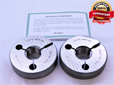 NEW 3/4 16 UNJF 3A Thread Ring Gage | CH2512GFG | M & J Tooling LLC