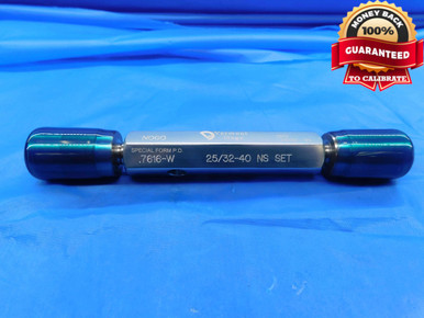 25/32 40 NS VERMONT SET Thread Plug Gage | DW24934RD | M & J Tooling LLC