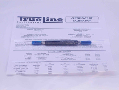 1/4 28 UNF 3A SET Thread Plug Gage | DW25197TLC | M & J Tooling LLC