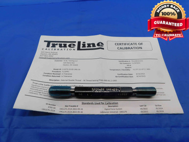 CERTIFIED 7/16 24 UNS 2A SET Thread Plug Gage | DW25188TLC | M & J ...