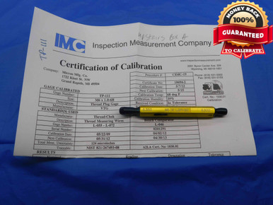 CERTIFIED M6 X 1 6H DOUBLE LEAD VTG Thread Plug Gage | DW25240BE3 | M ...