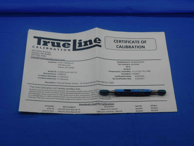 CERTIFIED 10 24 UNC 2A SET Thread Plug Gage | DW25301TLC | M & J ...