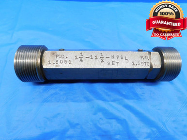 SHOP MADE 1 1/4 11 1/2 NPSL SET Thread Plug Gage | DW24232RD | M & J ...