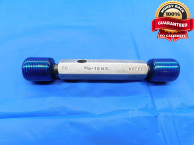 13/16 18 NS SET Thread Plug Gage | DW25414RD | M & J Tooling LLC