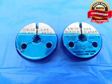 1/4 18 NPS Thread Ring Gage | DW25623BF3 | M & J Tooling LLC