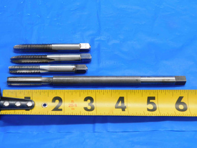 4pcs 5/16 - 24 & 5/16 - 18 HSS TAPS PLUG BOTTOMING SPIRAL FLUTE .3125 ...