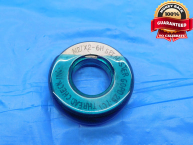 M27 X 2 6H SOLID MASTER SET Thread Ring Gage | DW25890BH3 | M & J ...
