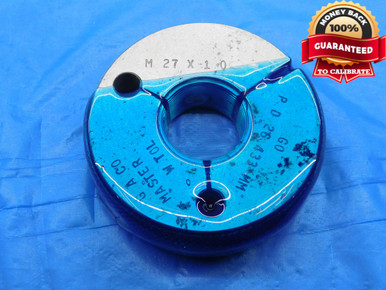 M27 X 1 MASTER Thread Ring Gage | DW26130BL3 | M & J Tooling LLC