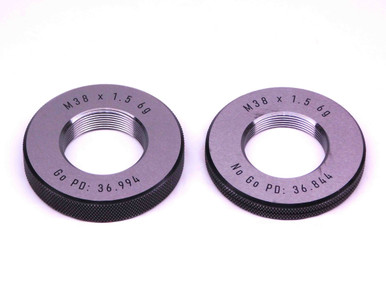 NEW M38 X 1.5 6g SOLID Thread Ring Gage | MS6881LZ | M & J Tooling LLC