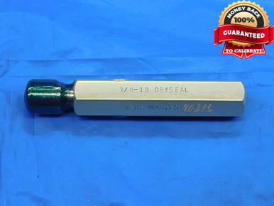 3/8 18 NPTF NON- Thread Plug Gage | DW26866LVR | M & J Tooling LLC