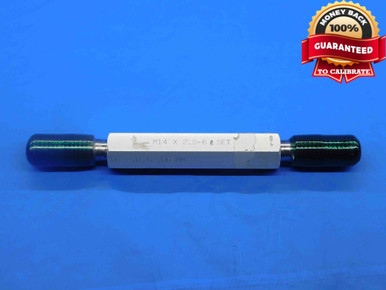 M14 X 2 6g SET Thread Plug Gage | DW27010LVR | M & J Tooling LLC