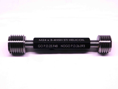 NEW M24 X 3 4H5H STI HELICOIL Thread Plug Gage | MS6910MJ | M & J ...