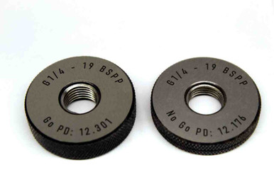 NEW G 1/4 19 BSPP SOLID Thread Ring Gage | MS6982LZ | M & J Tooling LLC