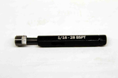 NEW 1/16 28 BSPT Thread Plug Gage | MS6990LZ | M & J Tooling LLC