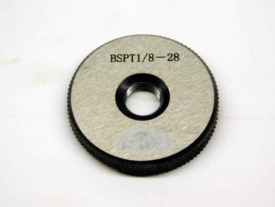 NEW 1/8 28 BSPT PIPE THREAD RING GAGE .125 .1250 BRITISH TAPER L1 ...