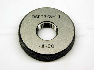 NEW 3/8 19 BSPT PIPE THREAD RING GAGE .375 .3750 BRITISH TAPER L1 ...