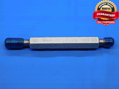 3/8 20 NS 2 LEFT HAND THREAD PLUG GAGE .375 GO NO GO P.D.'S = .3425 ...