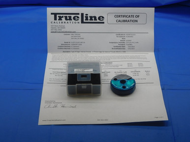 NEW CERTIFIED 7/16 20 UNF 2A VERMONT THREAD RING GAGE .4375 NO GO ONLY PD= .3995 - DW29847TLC ...