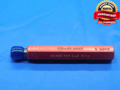 1/8 27 ANPT L2 MASTER PIPE SET THREAD PLUG GAGE .125 .1250 NPT CHECK ...