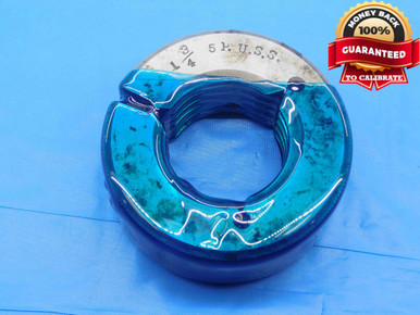 1 3/4 5 USS THREAD RING GAGE 1.75 5 1 3/4"-5 GO ONLY INSPECTION CHECK - DW30512LVR - M & J ...