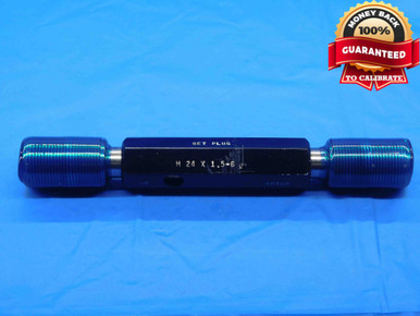 M24 X 1.5 6g METRIC SET THREAD PLUG GAGE 24 GO NO GO P.D.'S = 22.994 & 22.844 - DW30834BN4 - M ...