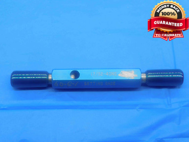 17/32 40 NS SET THREAD PLUG GAGE .5312 GO NO GO P.D.'S = .5150 & .5140 ...