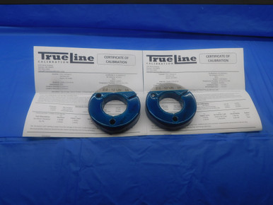 CERTIFIED 2" 12 UN 3A THREAD RING GAGES 2.0 GO NO GO P.D.'S = 1.9459 ...