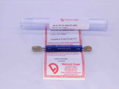 NEW 6 40 UNF 3B STI HELICOIL VERMONT THREAD PLUG GAGE .138 GO NOGO ...