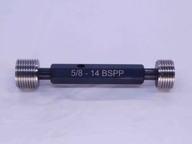 NEW G 5/8 14 BSPP PIPE THREAD PLUG GAGE .625 GO NO GO PDS = 21.749 & 21 ...