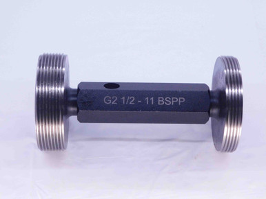 NEW G2 1/2 11 BSPP PIPE THREAD PLUG GAGE 2.5 GO NO GO P.D.'S = 73.705 ...