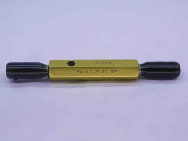 M14 X 1.25 6g BEFORE PLATE SET THREAD PLUG GAGE 14 GO NO GO PD'S = .5147 & .5113 - DW31439BY4 ...